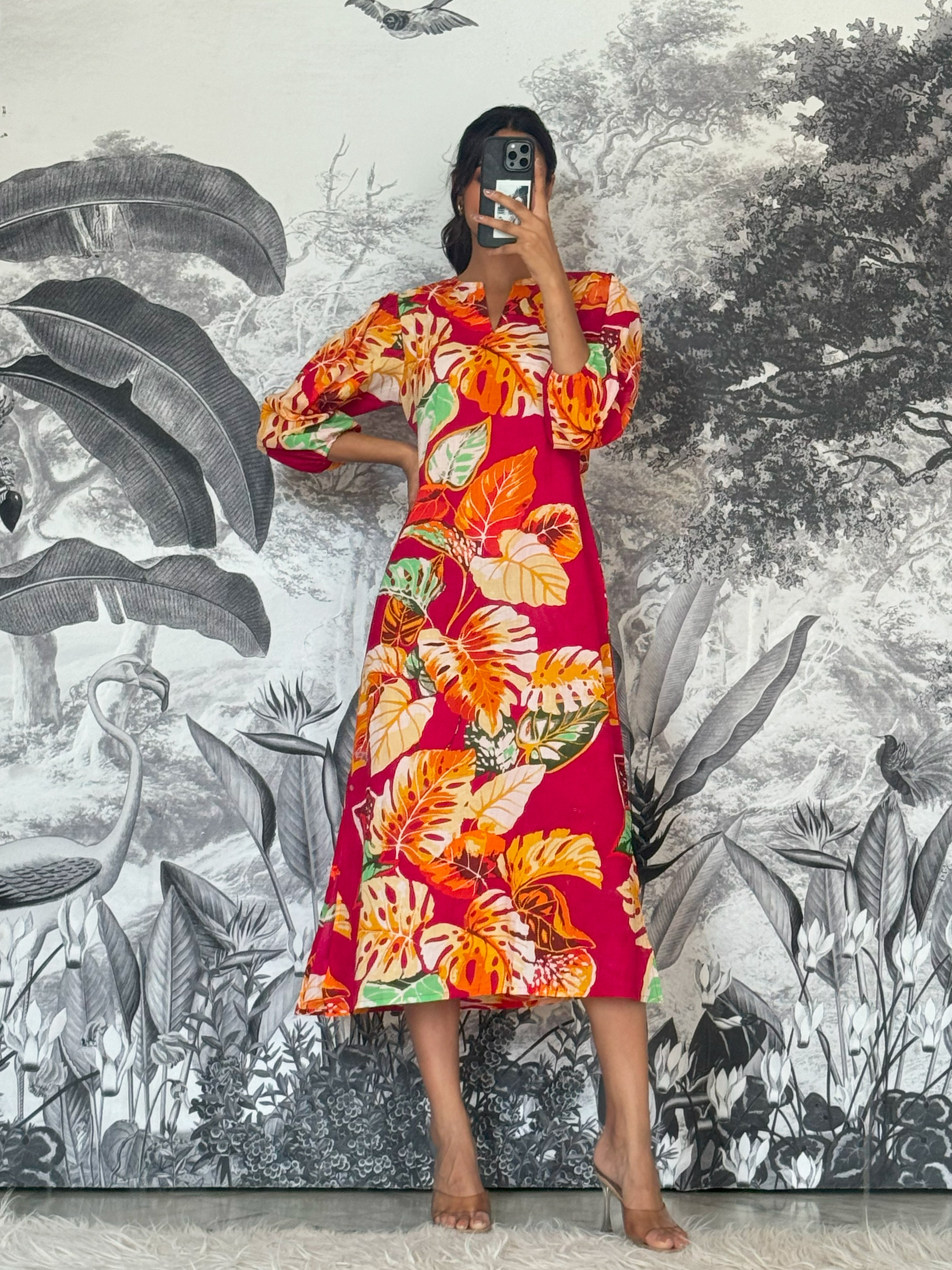 Cotton Printed Dress – Label Flavia